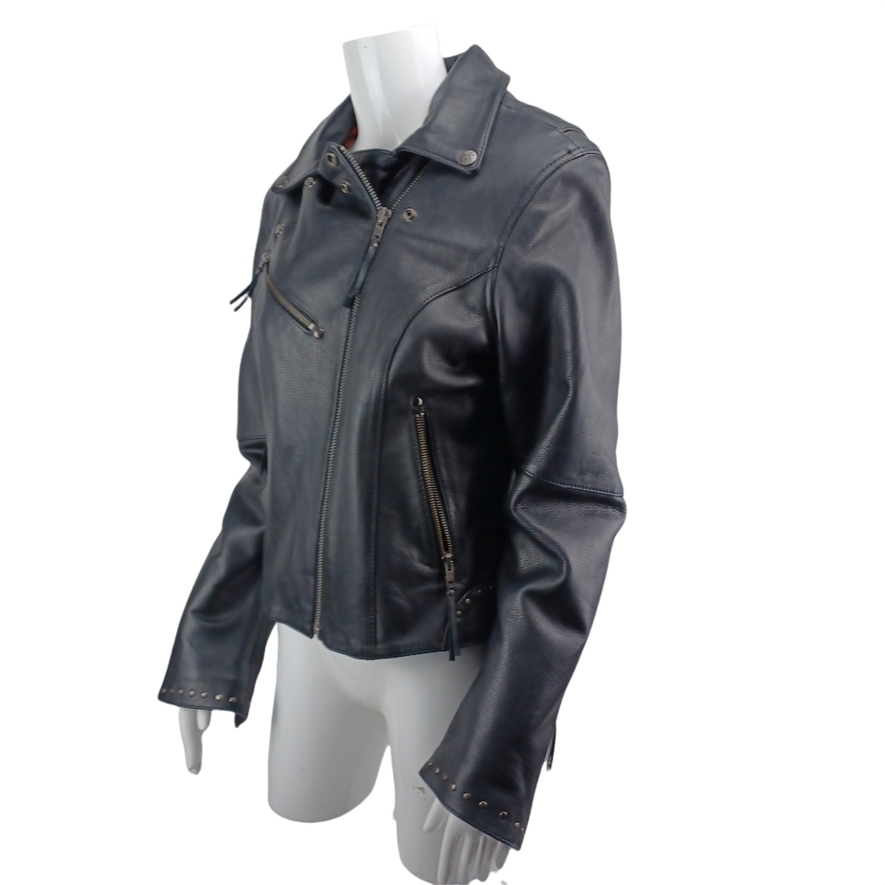 First Classics 100% Leather Traditional Gear Jacket L… - Gem